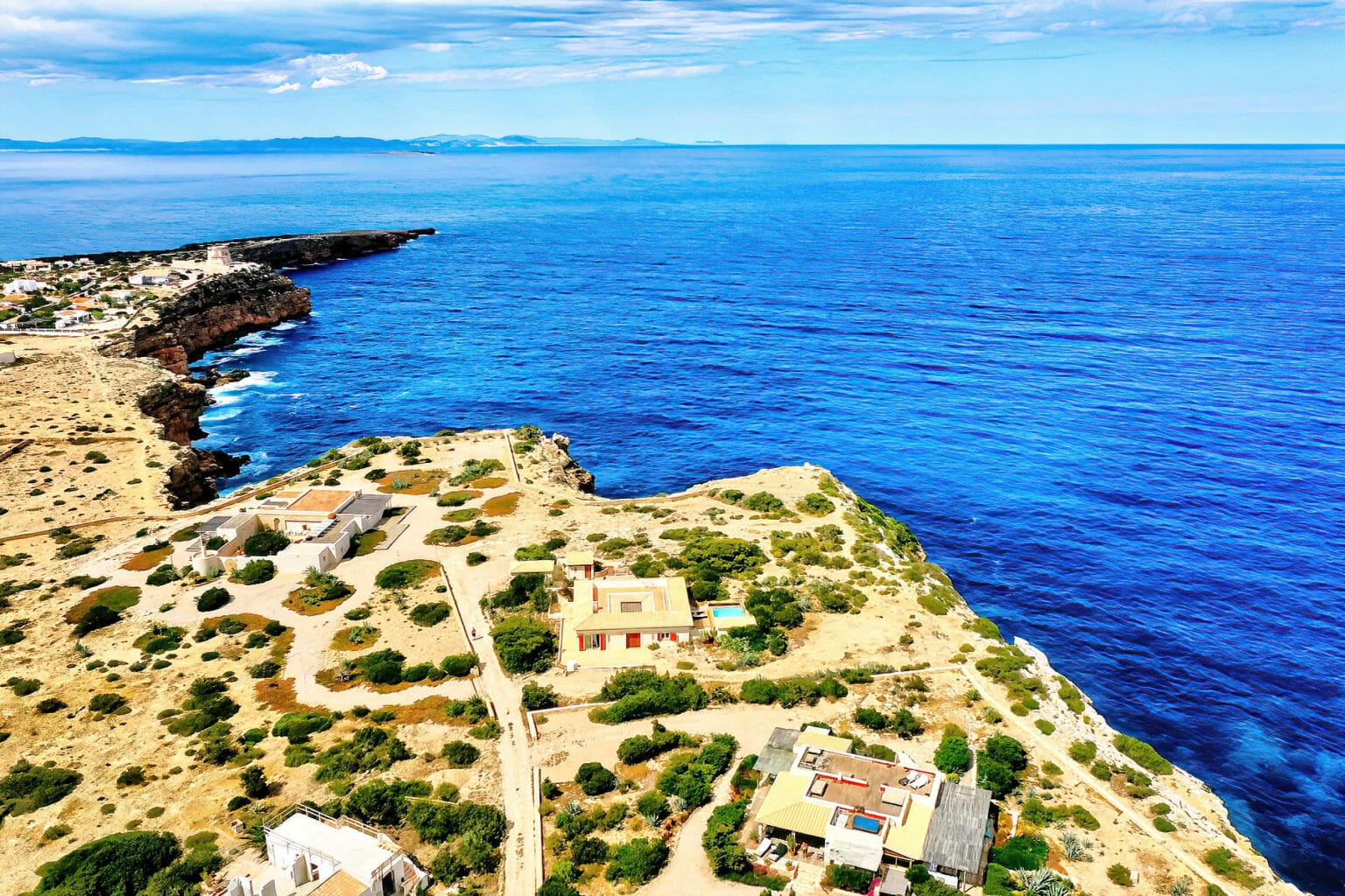 Villa in Formentera with pool and fantastic sea views